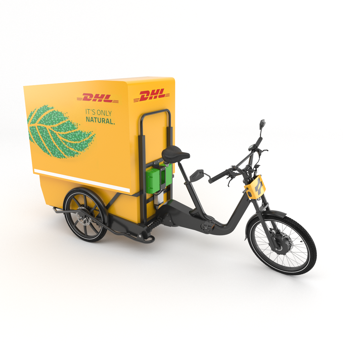 DHL Delivery bicycle 3D model – patrickgoud